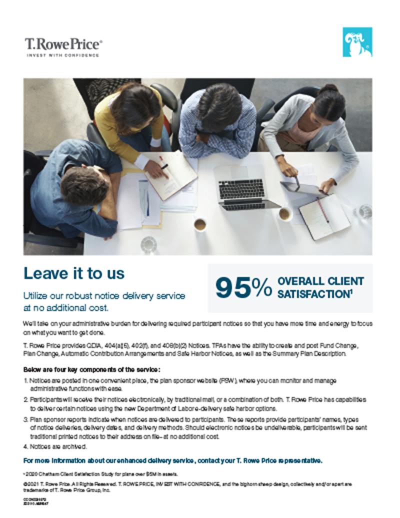 T. Rowe Price Retirement Plan Services - Third-Party Administrators