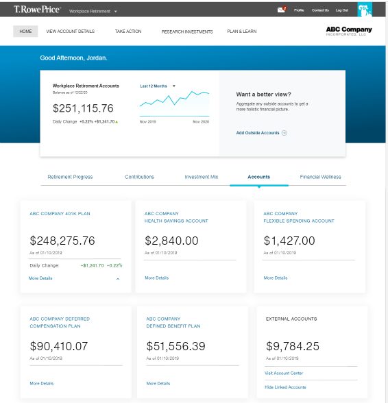 T. Rowe Price Retirement Plan Services - Consumer-Directed Accounts